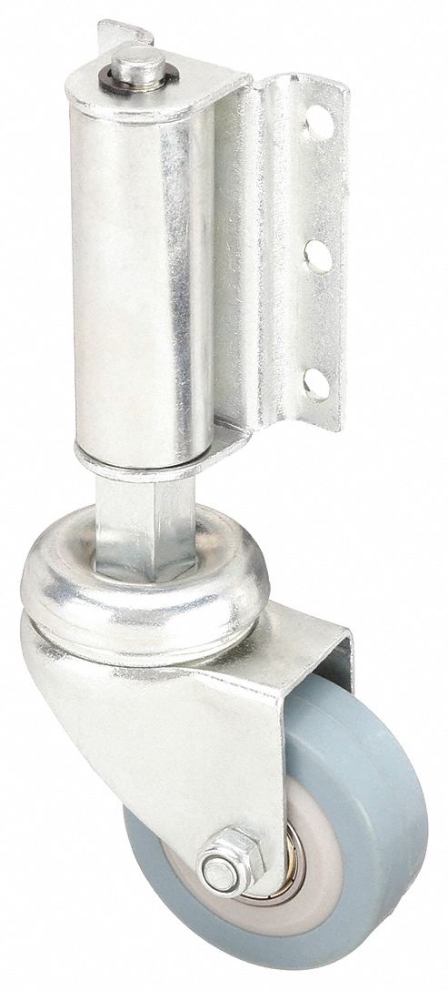 Side-Mount Caster, 2 in Wheel Dia., 75 lb Load Rating - Grainger