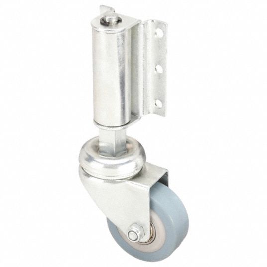 Side-Mount Caster, 2 in Wheel Dia., 75 lb Load Rating - Grainger