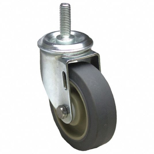 3 1/2 in Wheel Dia., 1 1/4 in Wheel Wd, Stem Caster - 32J827|P12S ...