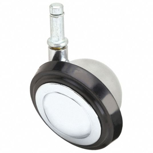 Friction-Ring Stem Caster for Furniture & Office Equipment, 3 in Wheel ...