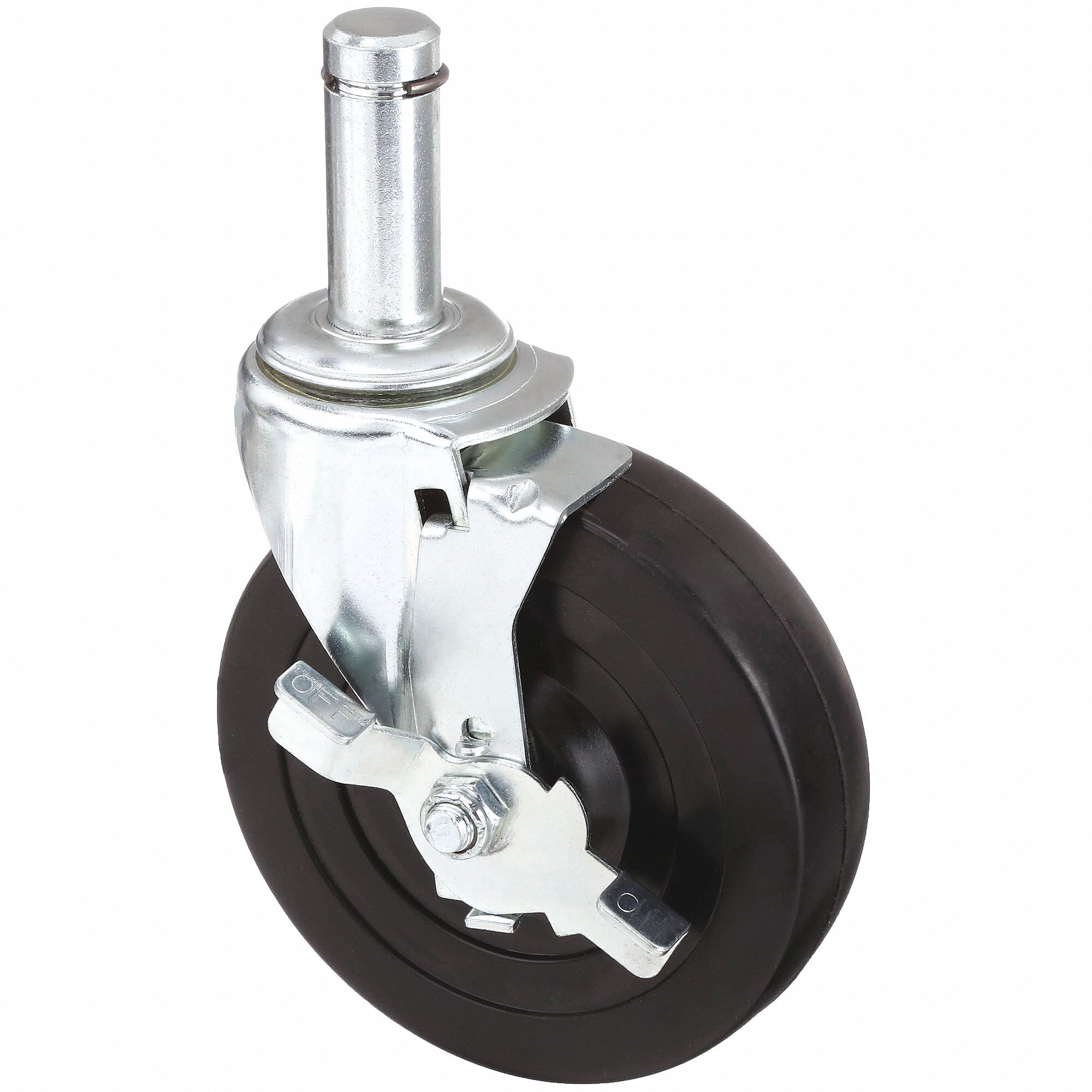 Swivel, Side Brake, Stem Caster - 32J931|P12S-R050D-SG6-WB-JPB2 - Grainger