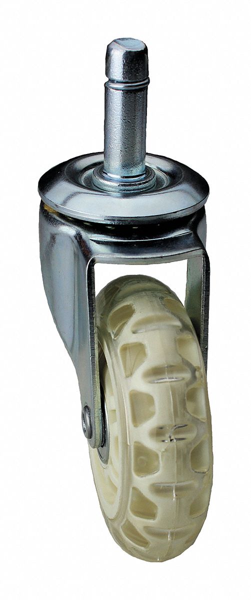 Stem Caster, 3 in Wheel Dia., 135 lb Load Rating - Grainger