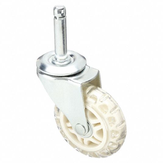 General Purpose Friction-Ring Stem Caster, 3 in Wheel Dia., 135 lb Load ...