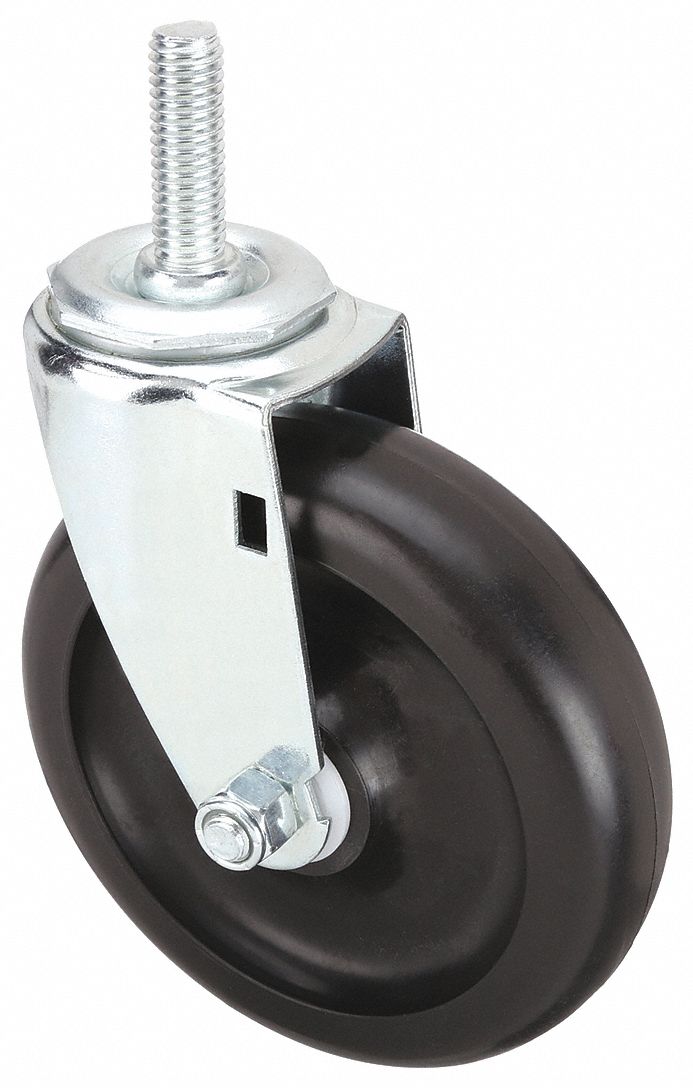 Swivel, 5 in Wheel Dia., Stem Caster - 32J975|32J975 - Grainger