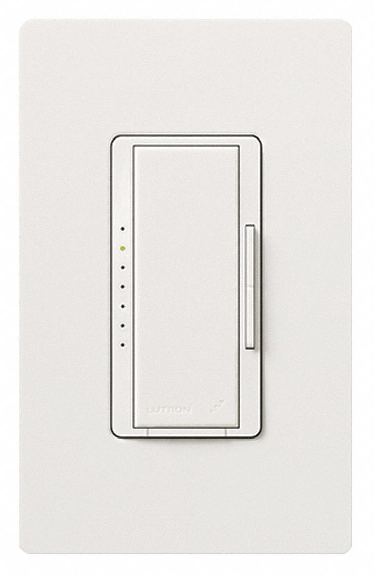 LUTRON Wireless Wall Switch, CFL, Halogen, Incandescent, LED, MLV ...
