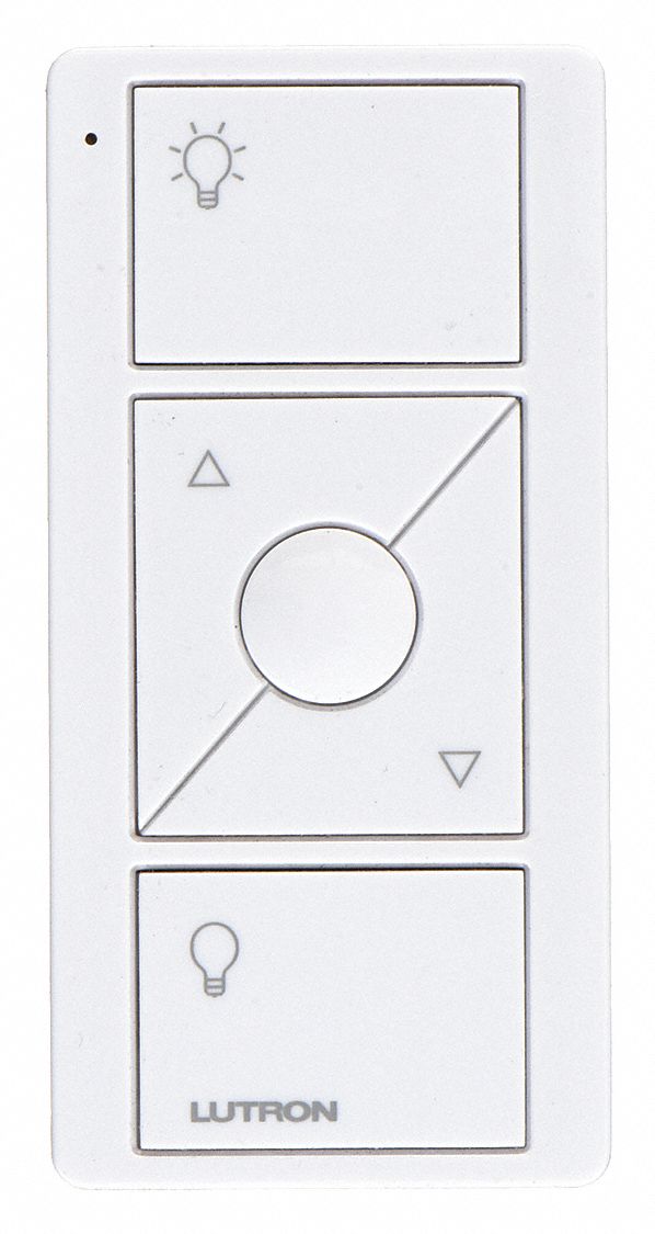 LUTRON, 3 Buttons, Battery, Wireless Remote Control - 32JA30|PJ2-3BRL-GWH-L01 - Grainger