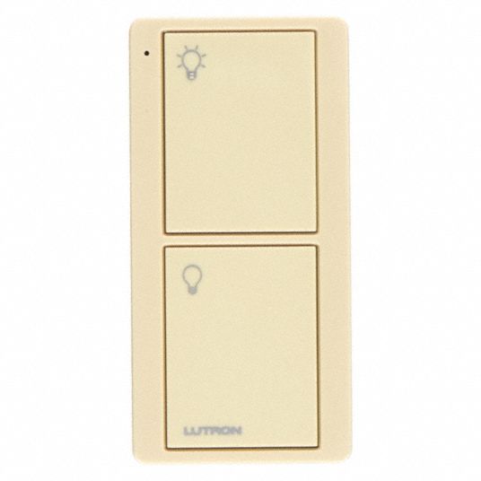 LUTRON, 2 Buttons, Battery, Wireless Remote Control - 32JA37|PJ2-2B-GIV ...
