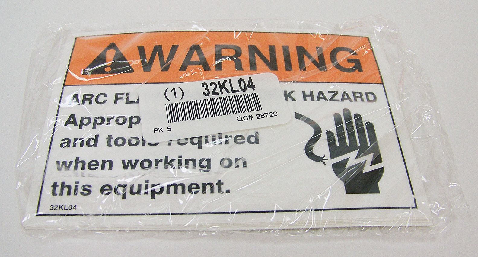 BADGER TAG & LABEL CORP Warning Label: Polyester/Polyester Laminate ...