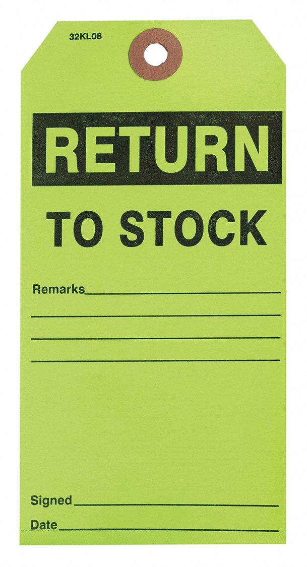 2 7/8 in Wd, 5 3/4 in Ht, Inventory Tag - 32KL08|115 - Grainger