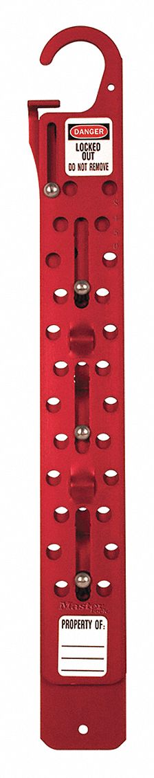 MASTER LOCK Lockout Hasp, Safety Lockout Hasp Style, Aluminum - 32KP81 ...