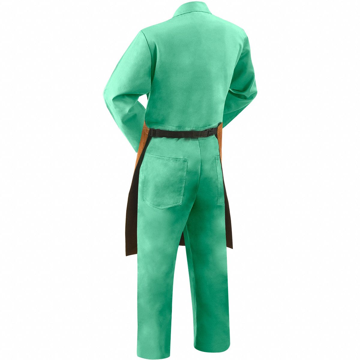 STEINER Welding Apron: Waist Apron, 24 in Lg, Brown, Cowhide, 3 oz/sq ...