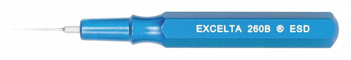 Spatula 2-1/2 In Metal Handle Blue .015 - Grainger