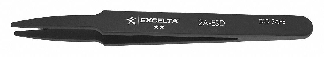 EXCELTA, Plastic, Flat, Tweezers - 32LD96|2A-ESD - Grainger