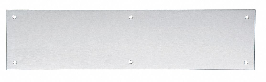 IVES, 6 in Wd, 16 in Ht, Door Push Plate - 32MC94|8200 US32D 6X16 ...