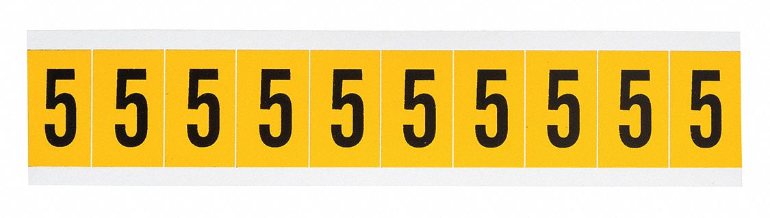 BRADY NUMBER/LETTER 1530-5 - Letters and Numbers - BDY1530-5 | 1530-5 ...