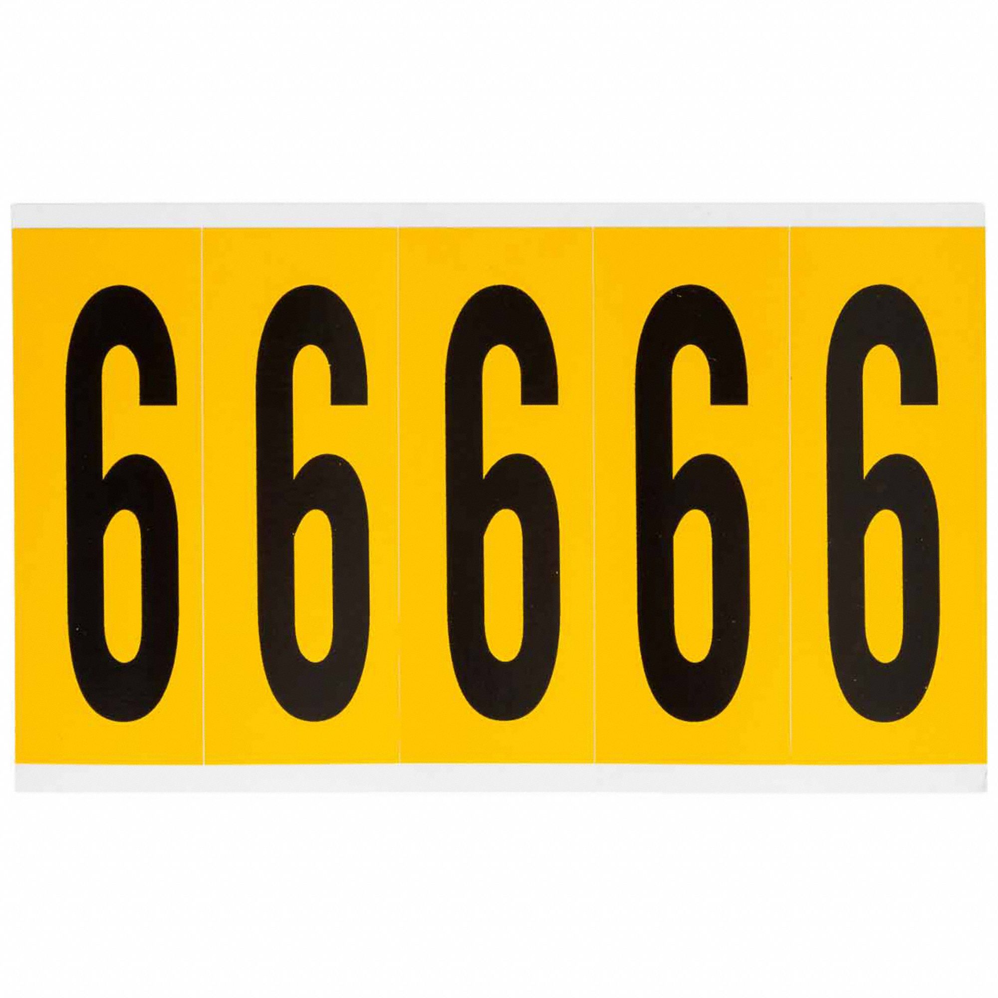 3 7/8 in Character Ht, Indoor/Outdoor, Number Label - 32MF09|1560-6 ...