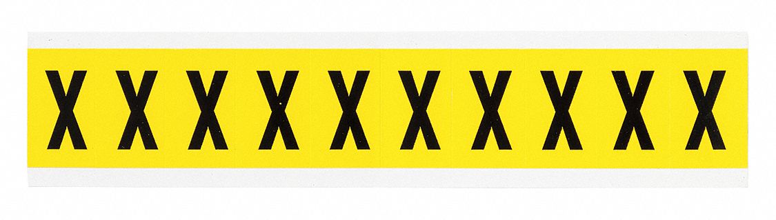 BRADY NUMBER/LETTER 3430-X - Letters and Numbers - BDY3430X | 3430-X ...