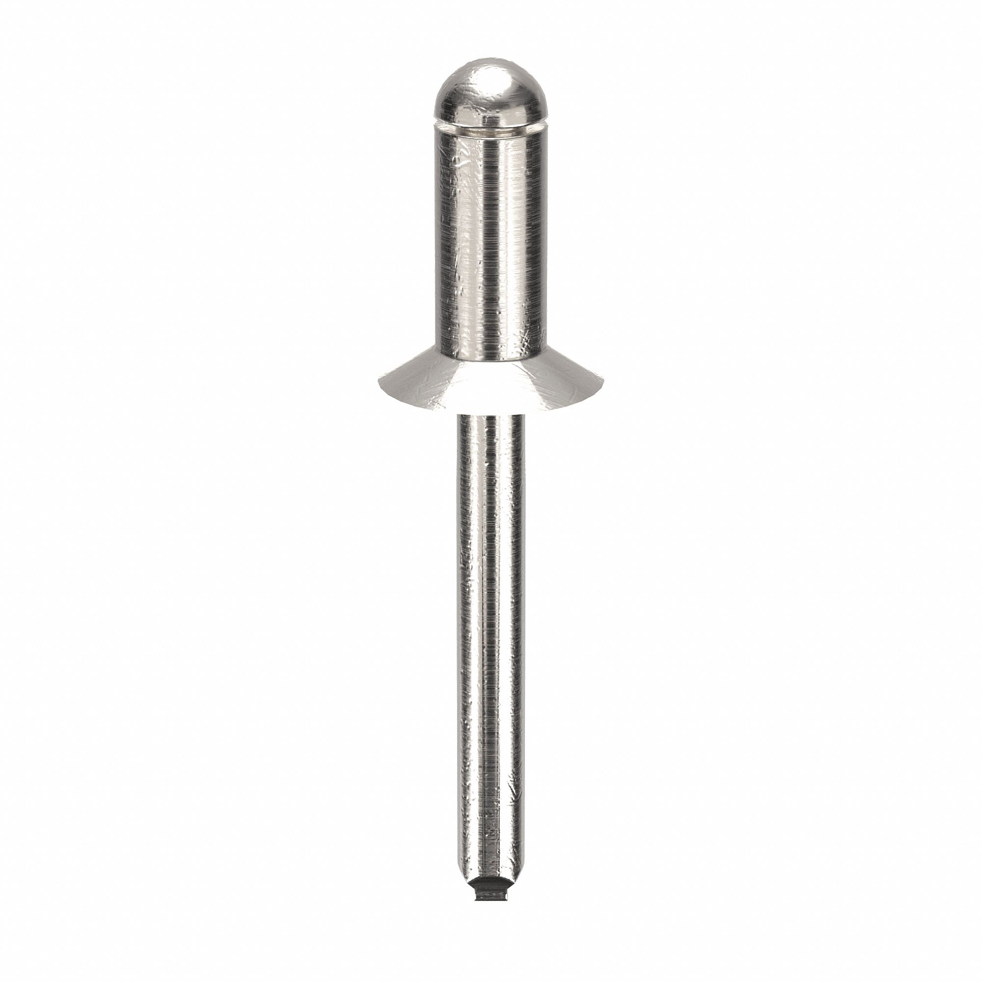 Inch, 1 53/64 in Overall Lg, Blind Rivet,1 44/53" L,0.188" dia,PK100 ...