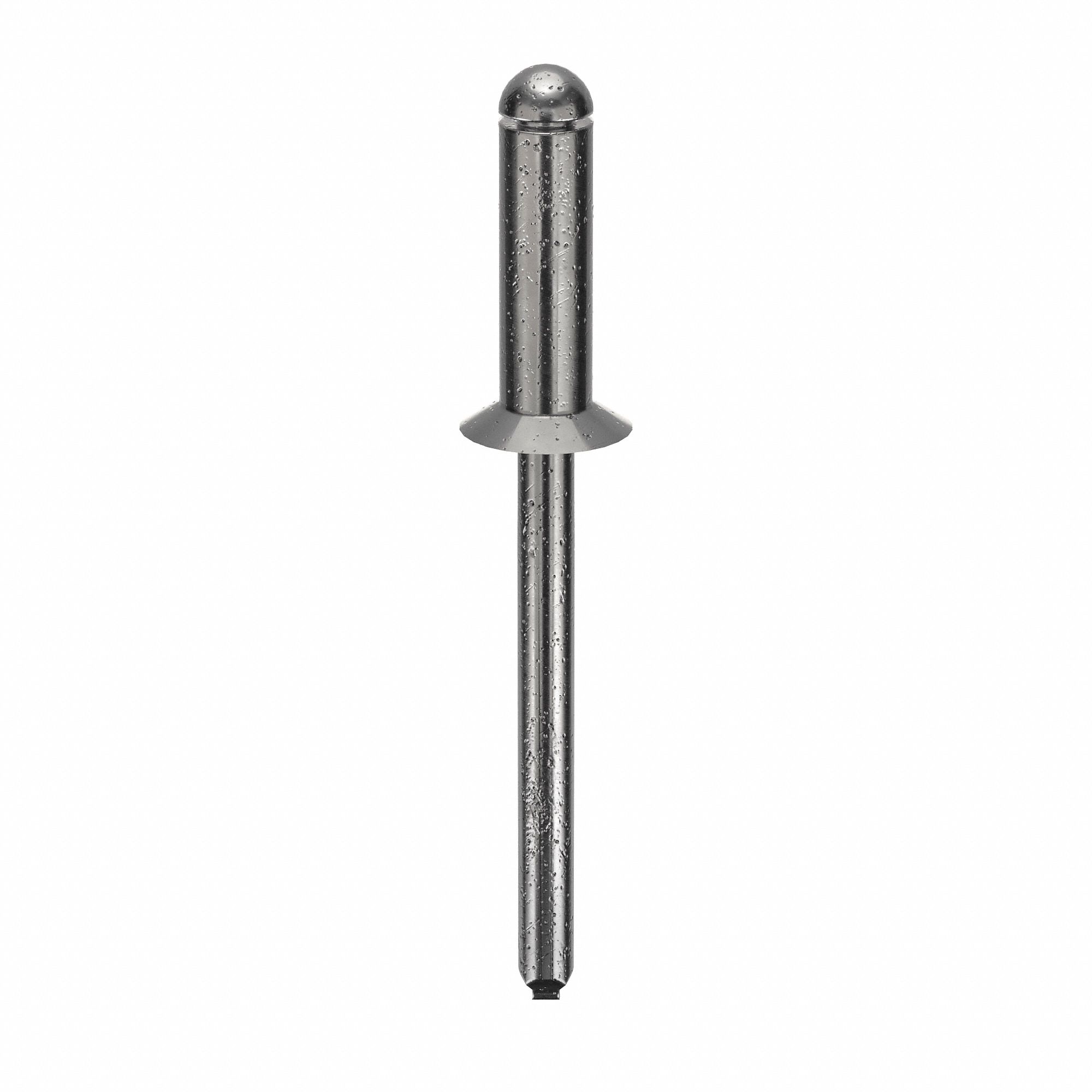 Inch, 1 7/8 in Overall Lg, Blind Rivet,1 36/41" L,0.188" dia,PK250 ...