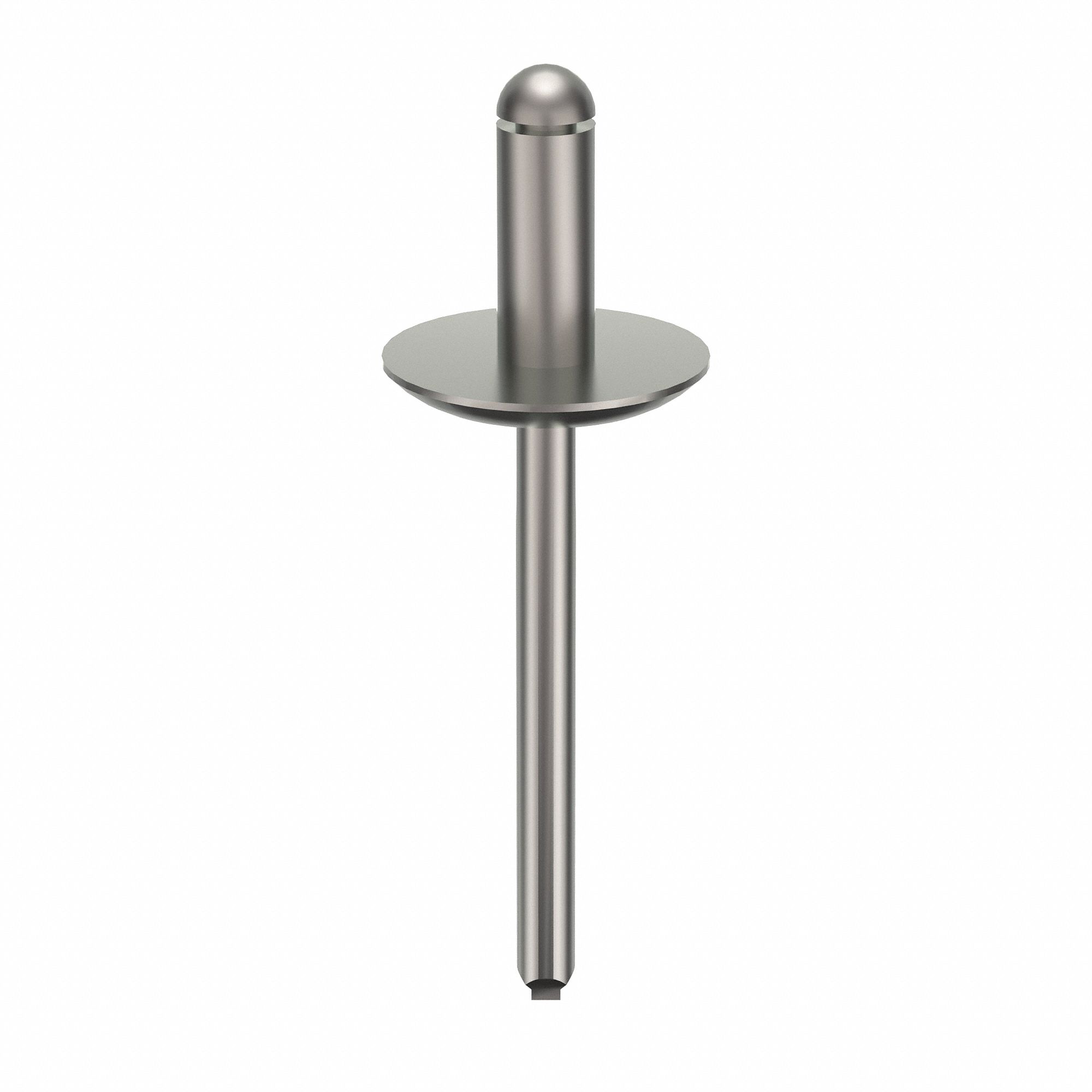 Inch, 1 51/64 in Overall Lg, Blind Rivet,1 19/24" L,0.188" dia,PK250 ...