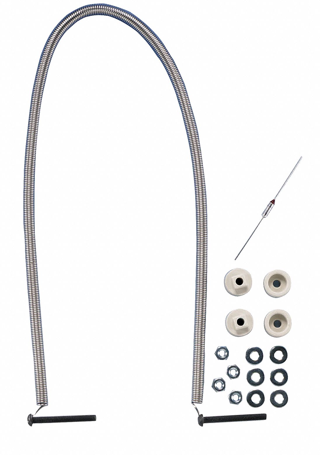 SUPCO, 2 ft 4 in Coil Lg, 3/8 in Outside Dia., Electric Heater Coil Re ...