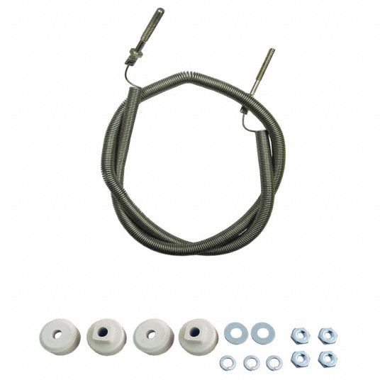 SUPCO, 18 in Coil Lg, 3/8 in Outside Dia., Electric Heater Coil Re ...