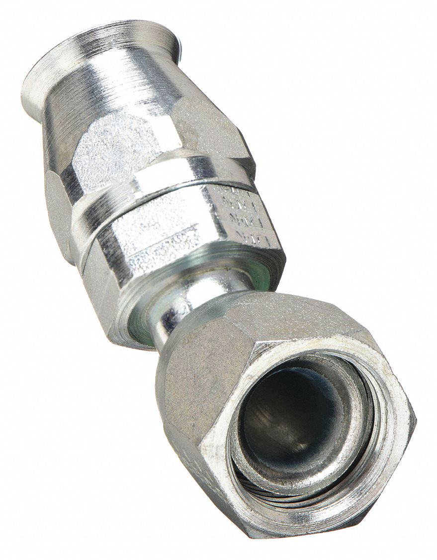 -8 For Hose Dash Size, 3/4 in x 1/2 in Fitting Size, Hydraulic Hose ...