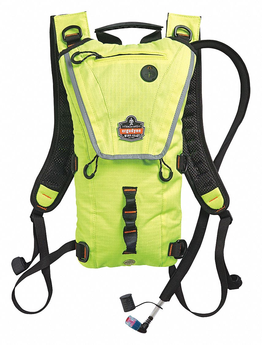 CHILL-ITS BY ERGODYNE, High-Visibility Lime, 3 L Fluid Capacity ...