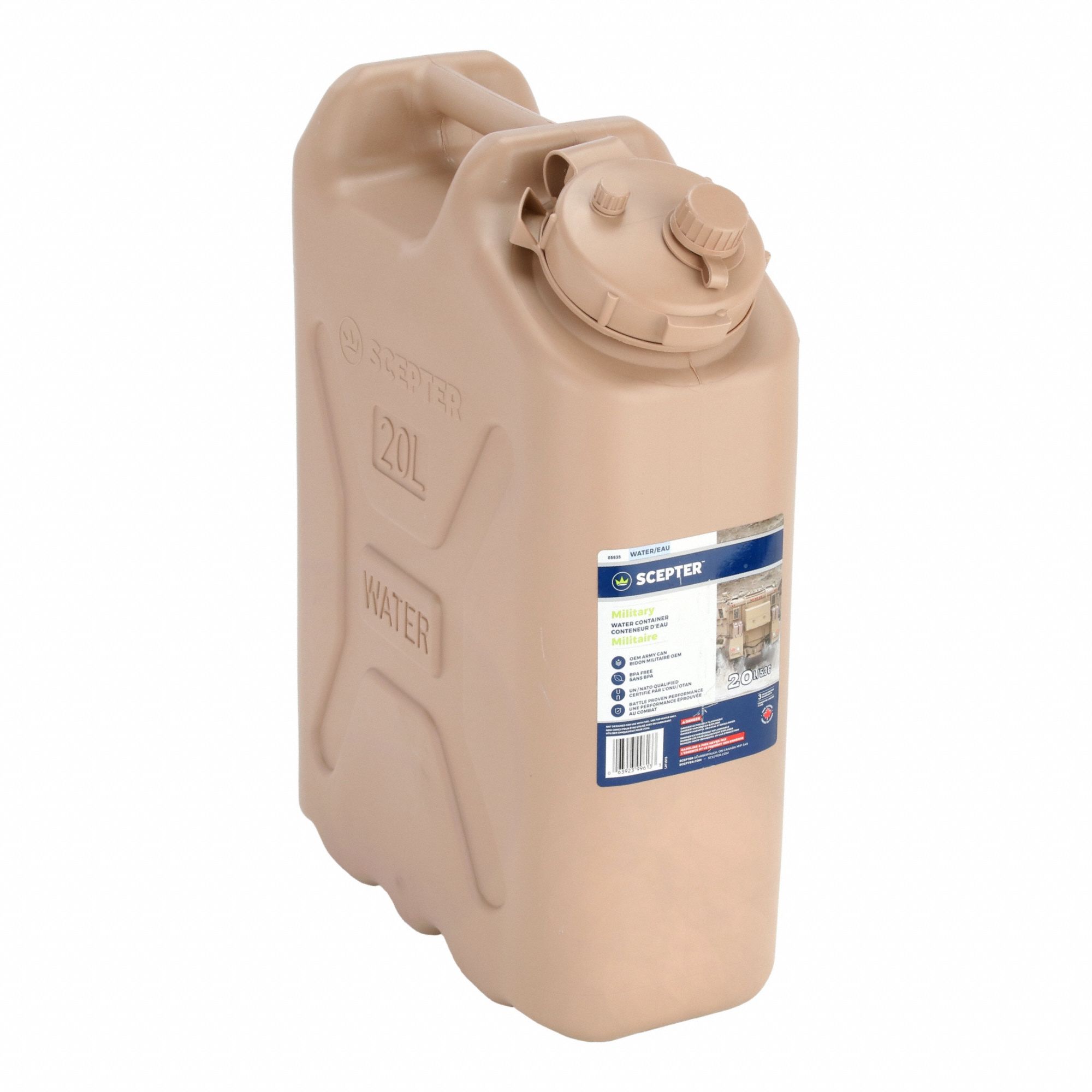 Tan, 5 gal Capacity, Water Container - 32NC18|05935 - Grainger