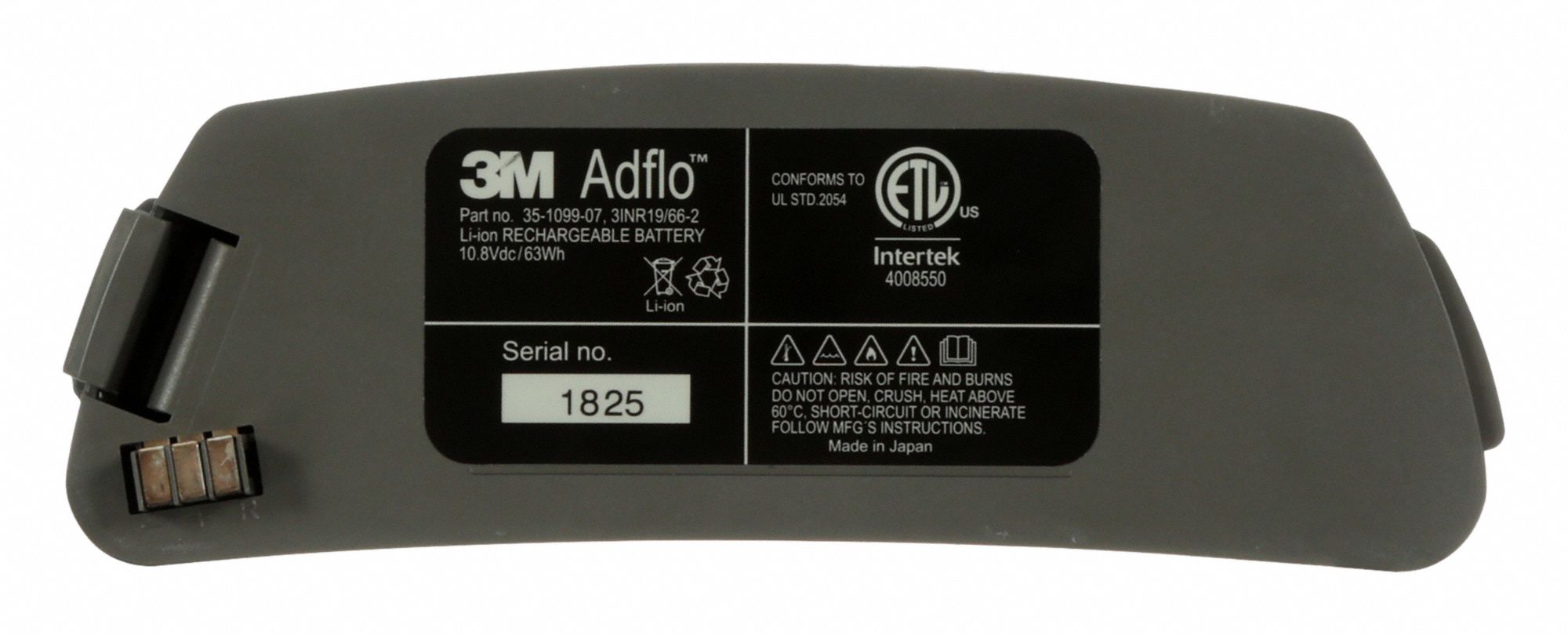 3M Battery: 9100-Air, Rechargeable, Lithium Ion, Battery - 32NC27|35 ...