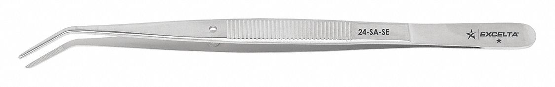 EXCELTA, Stainless Steel, Point, Tweezers - 32NE94|24-SA-SE - Grainger