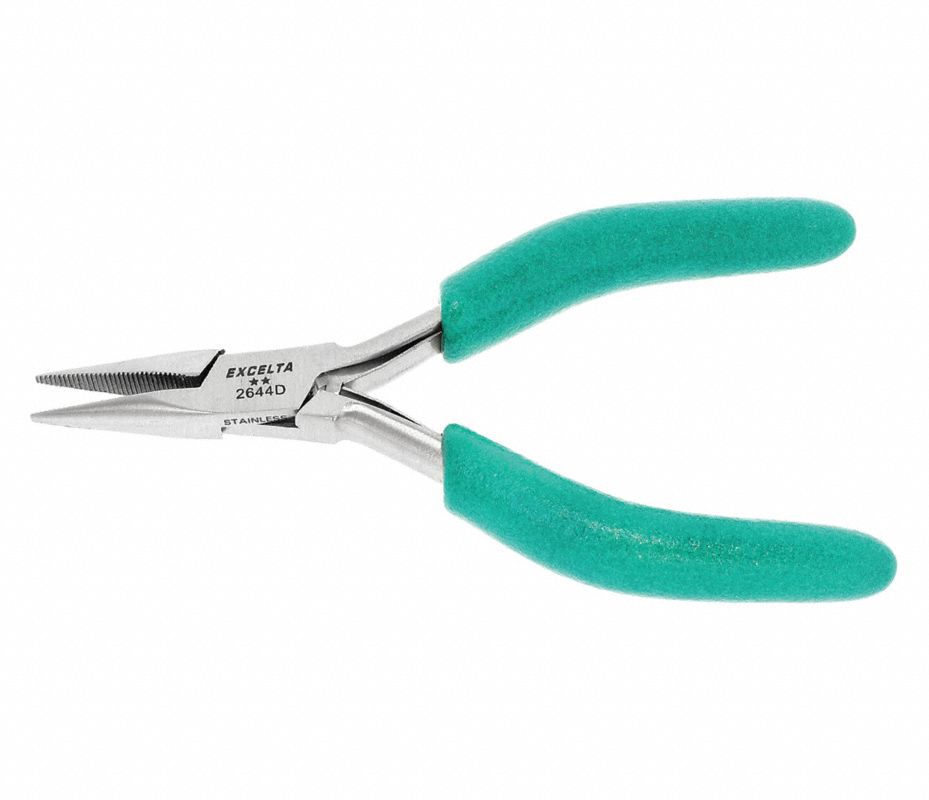 EXCELTA Pinzas para Joyero Cadena 4-3/4" Acero Inoxidable Cerceta ...