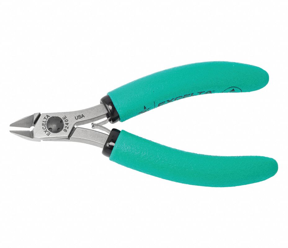 EXCELTA Pinzas de Corte Diagonal 4-1/2" Acero Verde Azulado - Pinzas de ...