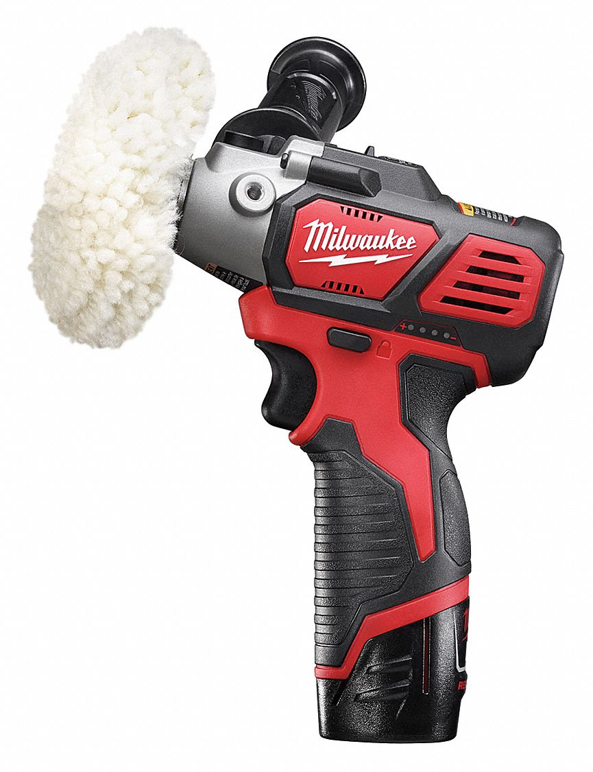 MILWAUKEE, Battery Included, Variable Speed, Cordless Polisher Kit ...