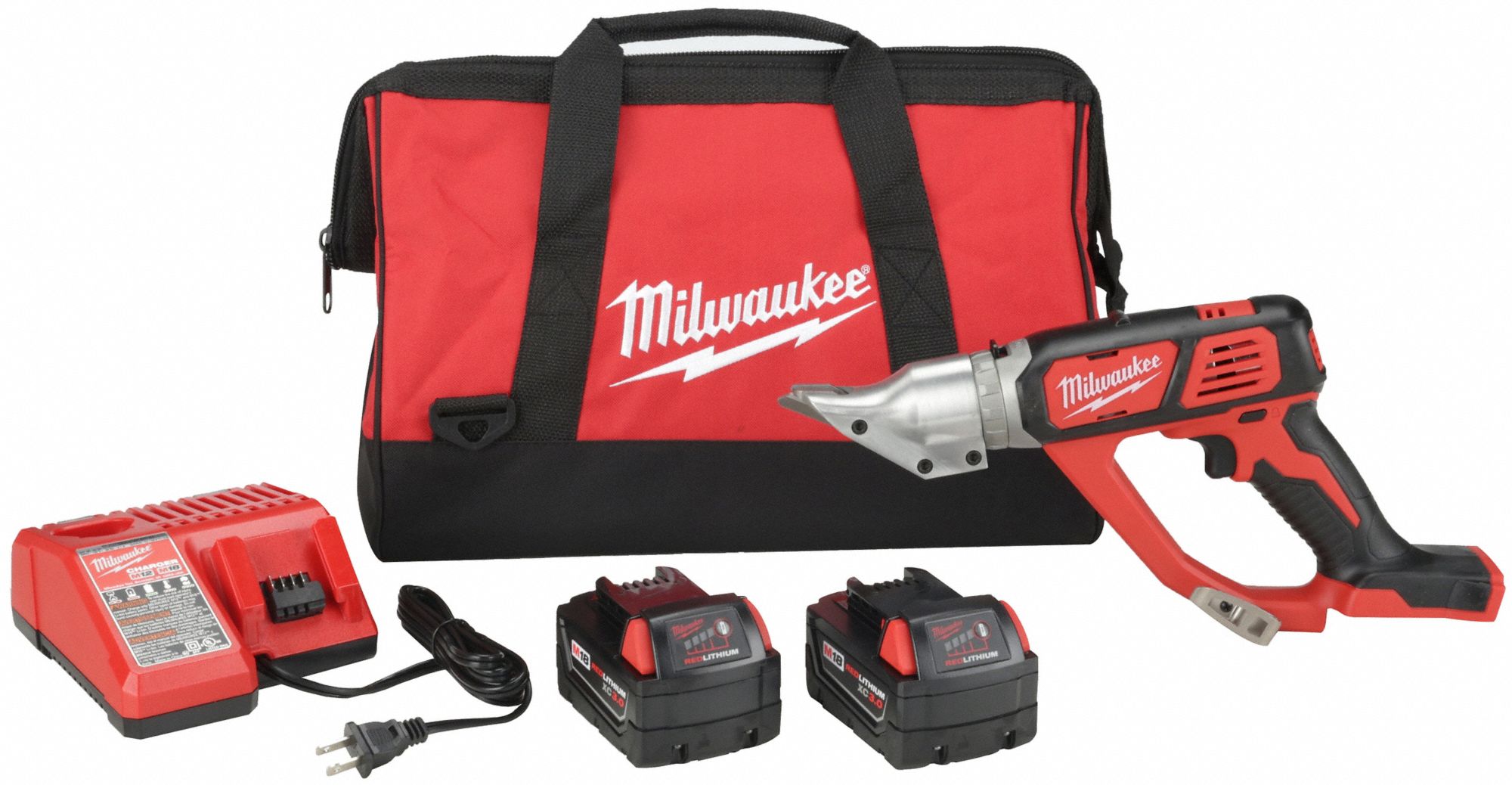 MILWAUKEE, 18V DC, Double Cut Cutting, Shear Kit - 32NN13|2635-22 ...