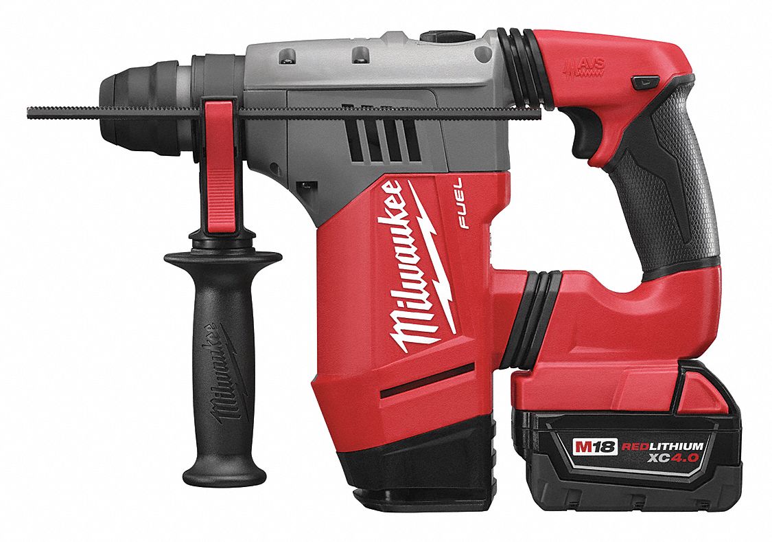 MILWAUKEE, Pistol-Grip, 18 V, Cordless Rotary Hammer Kit - 32NT33|2715 ...