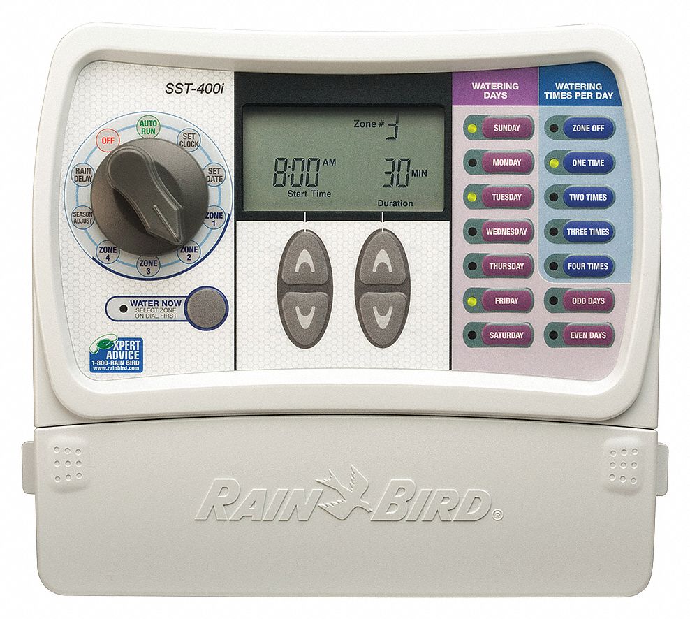 RAIN BIRD R-BIRD 4 ZONE SIMPLE-SET TIMER - Irrigation and Sprinkler ...