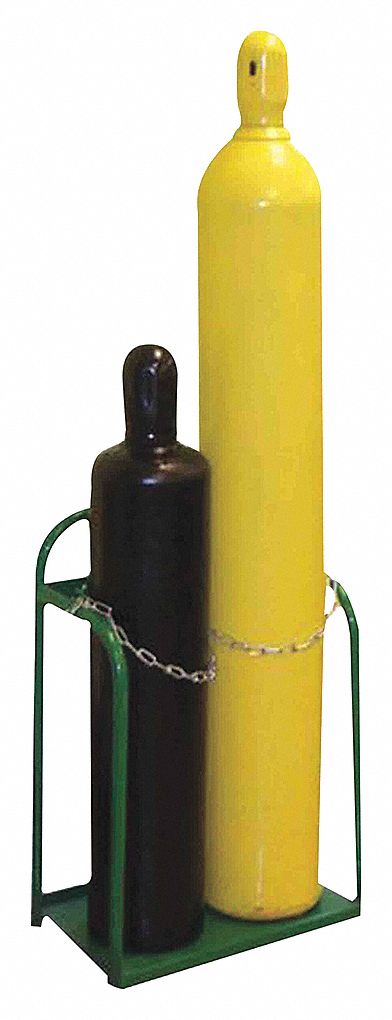 SAFTCART DUAL CYLINDER STAND, 2 CYLINDER, FOR 9½ IN TO 9½ IN DIAMETER ...