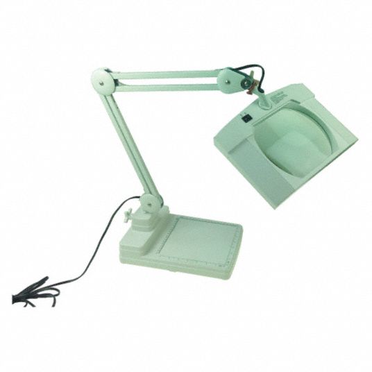 LUMAPRO Rectangular Magnifier Light: Magnifier Light, 2.25x, 445 lm, 5 ...