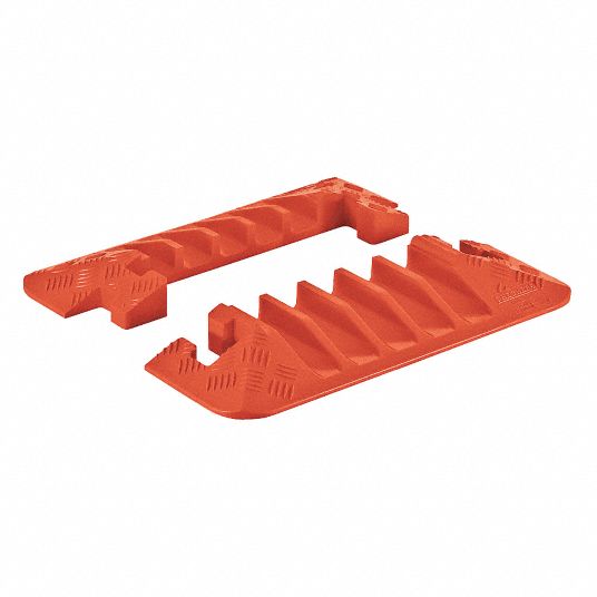 CHECKERS Hinged Cable Protector End Cap, Hinged, Polyurethane, T Shaped ...