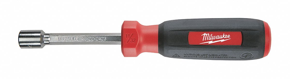 MILWAUKEE, Straight, SAE, Hollow Hex Shank Nut Driver - 32TT02|48-22 ...
