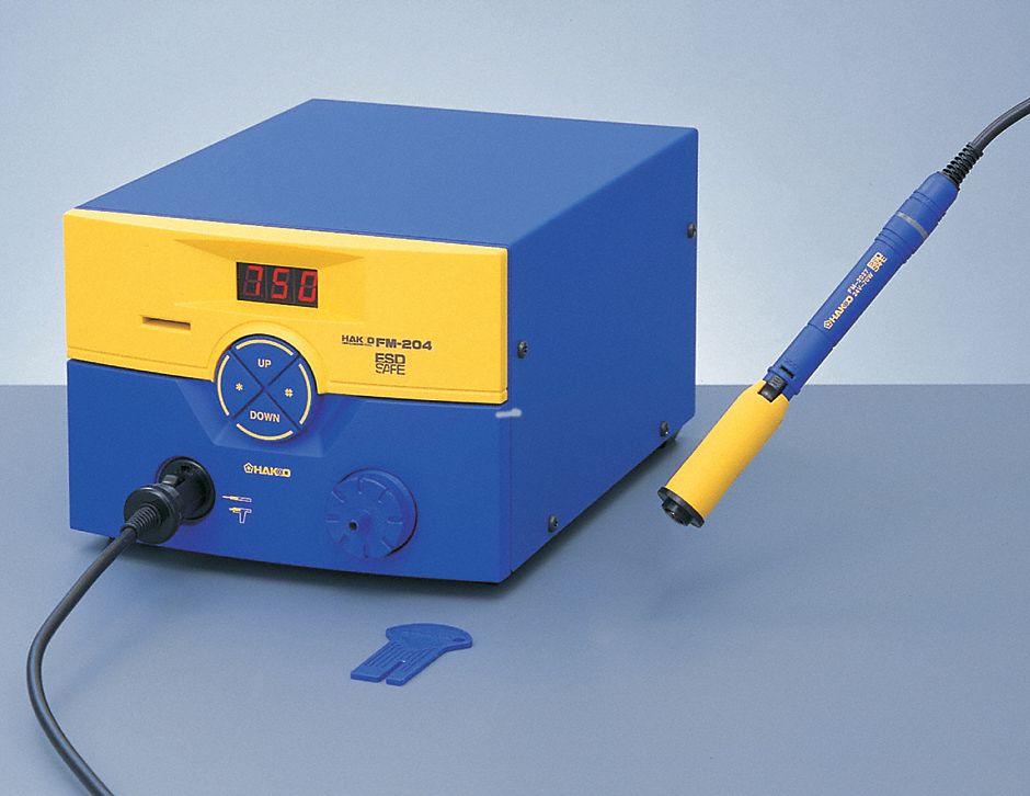 HAKKO 3-Port Rework Station: 3 Channel, 410 W, Air/Desoldering ...