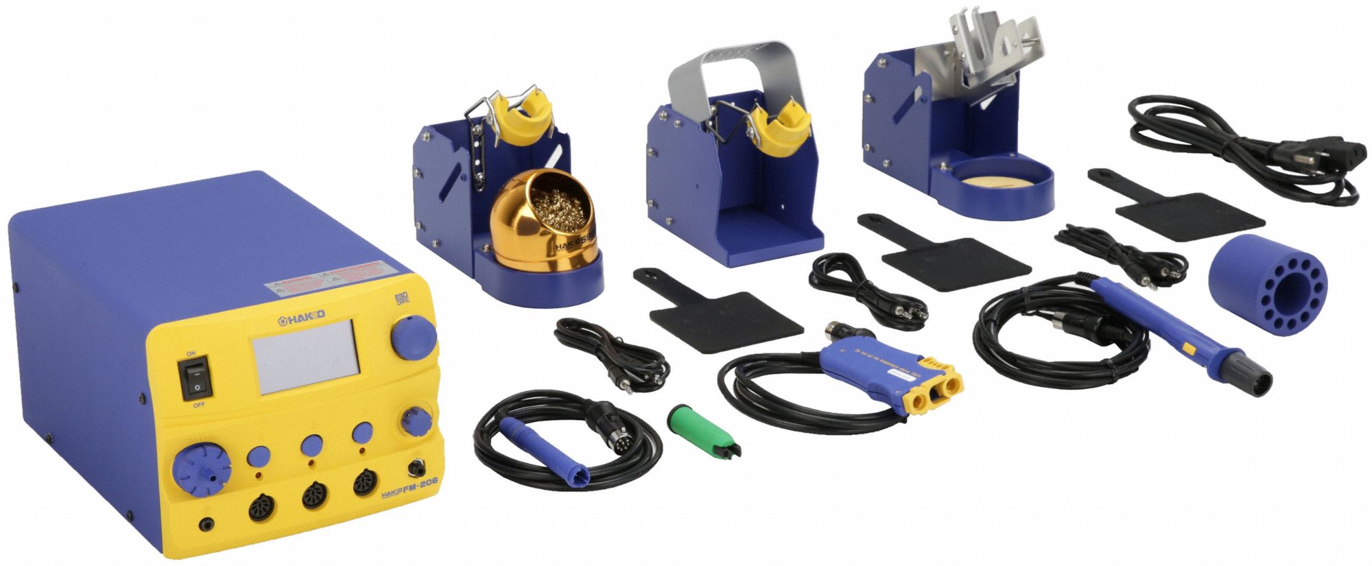 HAKKO, 3 Channel, 410 W, 3-Port Rework Station - 32TV07|FM206-STA ...