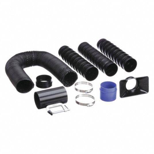 HAKKO, 6 in Nozzle Wd, 3 ft Overall Lg, Fume Extractor Loc Line Kit ...