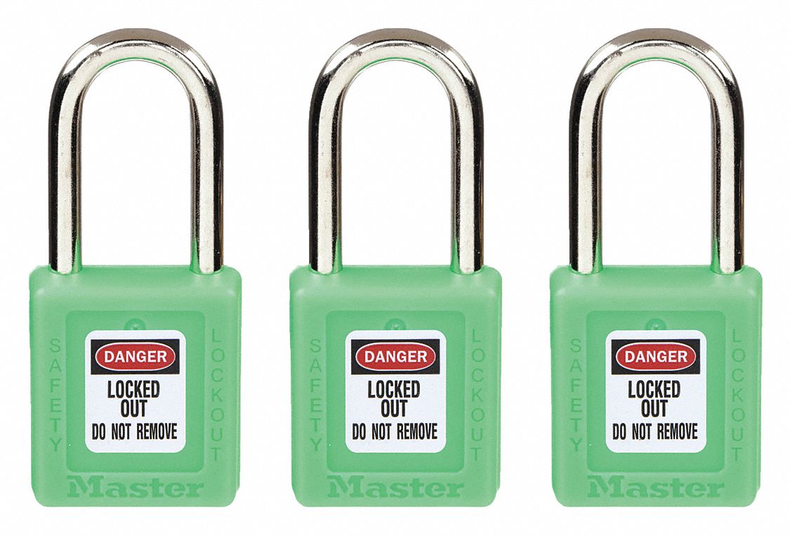 MASTER LOCK, Keyed Alike, Thermoplastic, Lockout Padlock - 32U993 ...