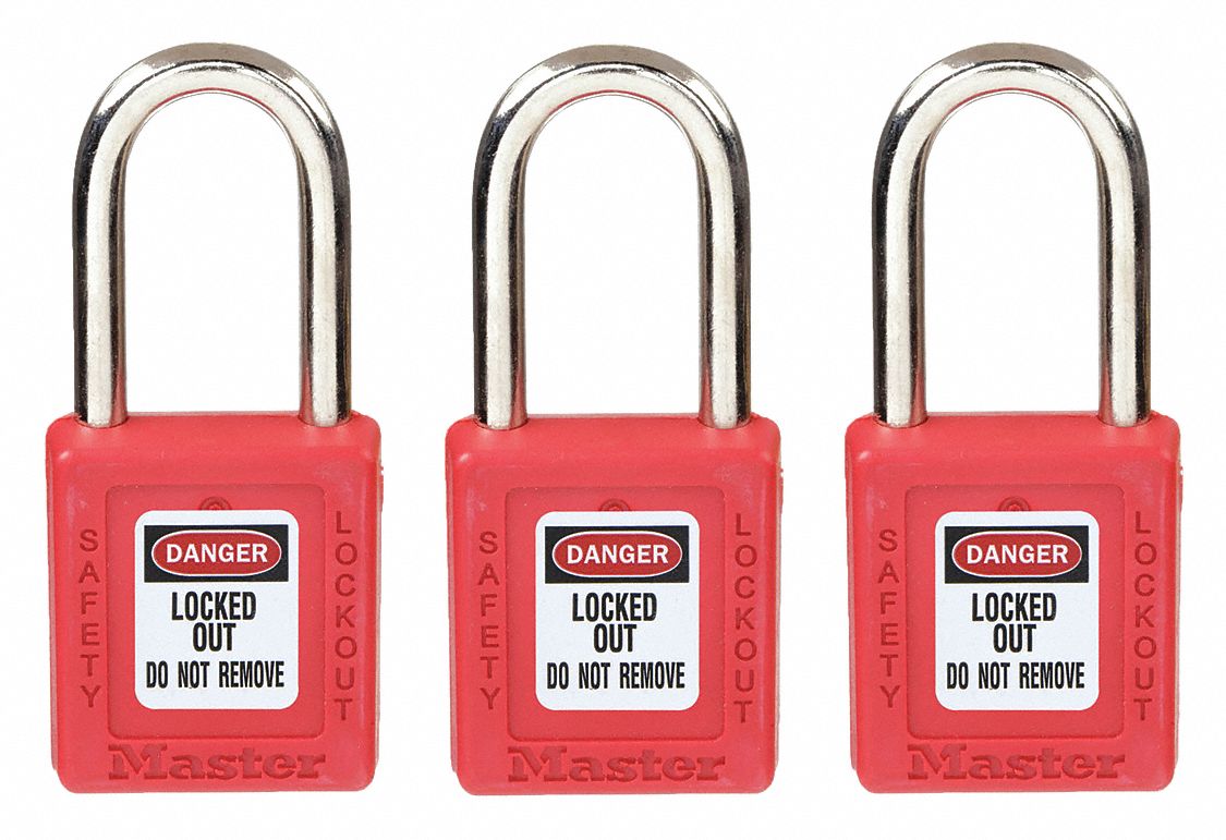 MASTER LOCK, Keyed Alike, Thermoplastic, Lockout Padlock - 32U996 ...