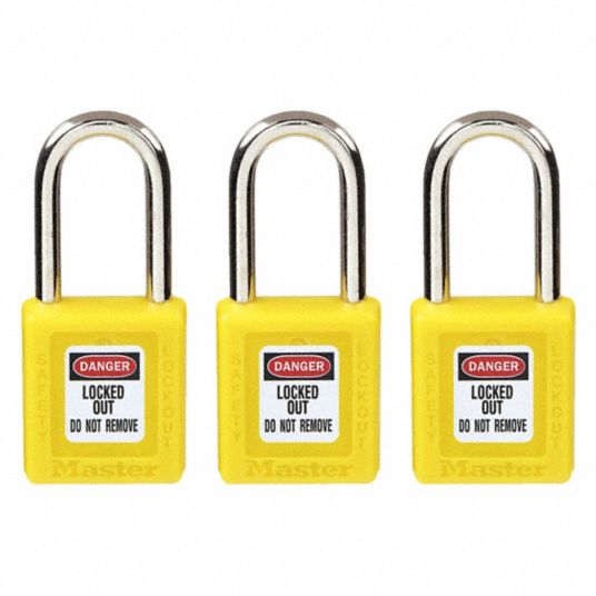 MASTER LOCK, Keyed Alike, Thermoplastic, Lockout Padlock - 32U998 ...