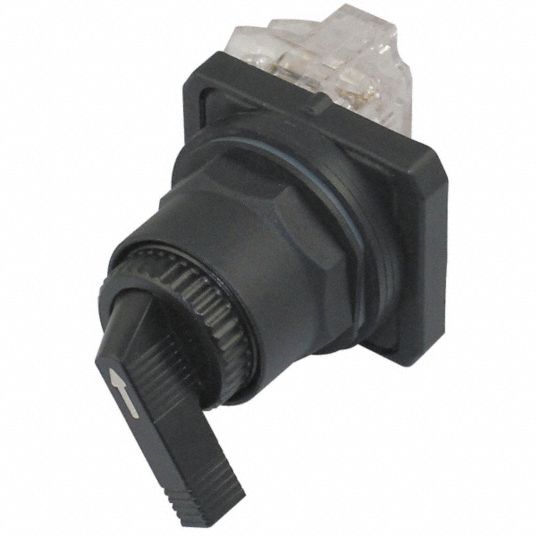 DAYTON, 30 mm Panel Mounting Size, 2 Positions, Selector Switch ...