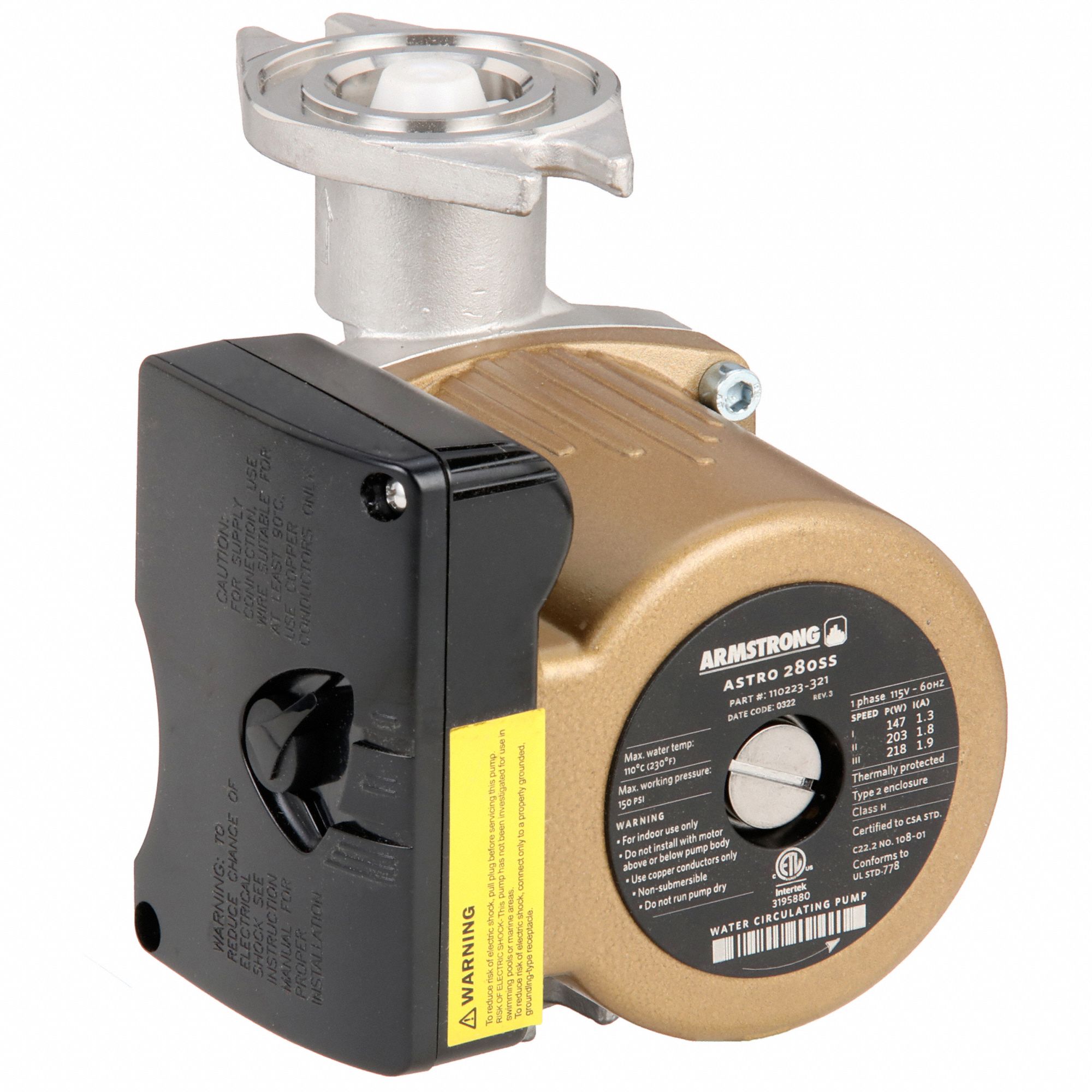 5/16 hp HP, 115V AC, Circulating Pump - 32UN06|110223-321 - Grainger