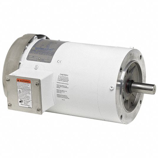 MARATHON MOTORS Washdown Motor, 7-1/2 HP, 3-Phase, Nameplate RPM 3460 ...